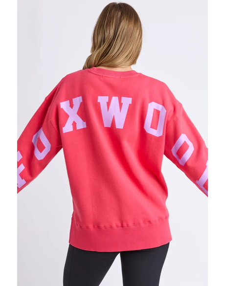 Interval Crew (Raspberry w Neon Lilac) - Sweaters : Just Looking ...