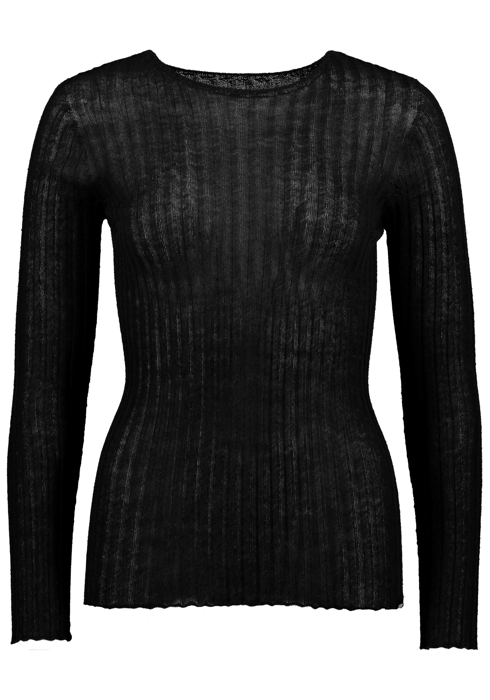 Merino Tulle Crew (Navy) - Tops : Just Looking - Standard Issue Core