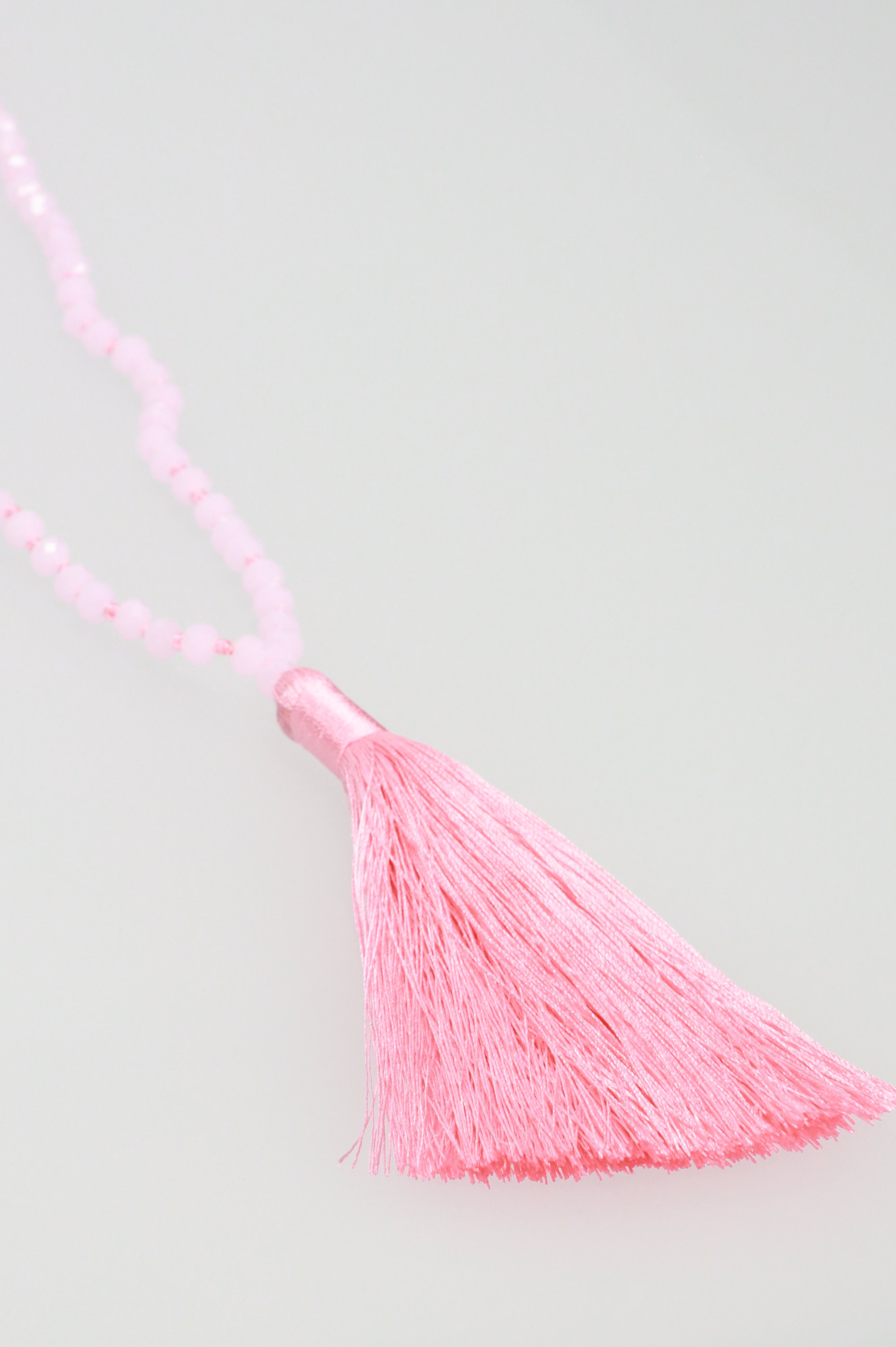 Tassle Necklace Light Pink Accessories Jewellery Just Looking Mrs Pretty Core