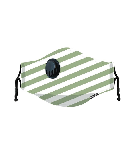 Supa Defend Adult Mask (Forest Green Stripe) - Accessories-Face Masks ...