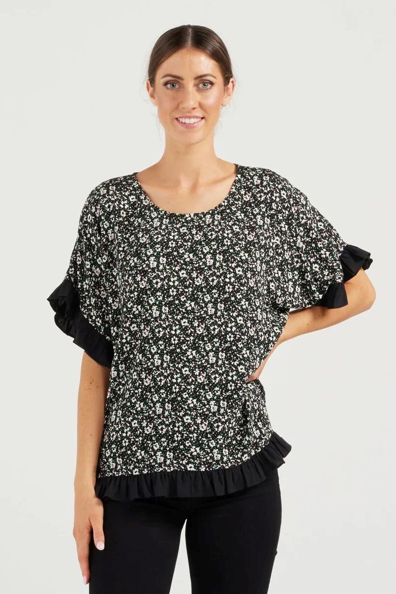 Amelia Top (Ditzy Print) - Tops : Just Looking - Et Alia S22 Sale S22