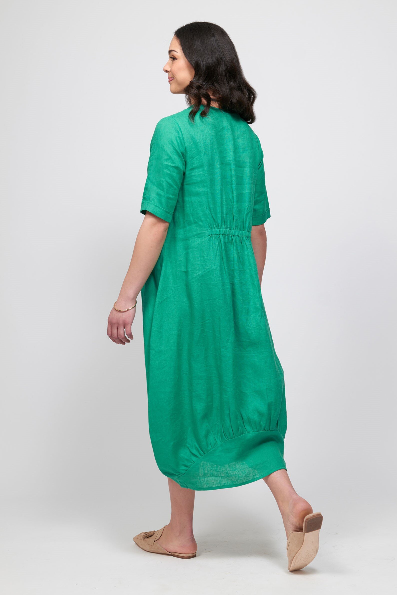 Dress, Maxi, Cocoon (Green) - Labels-Preen : Just Looking - Preen S22