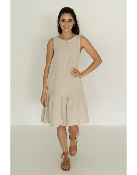 Amber Dress (Natural) - Dresses : Just Looking - Humidity S22