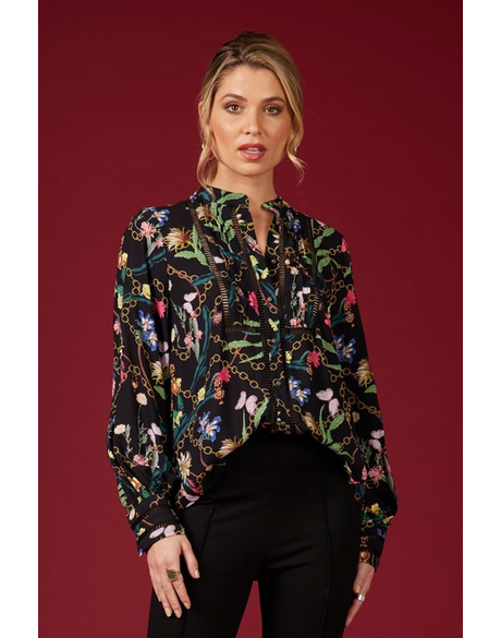 Paramour Shirt (Black Multi) - Tops : Just Looking - Loobies Story W23 ...