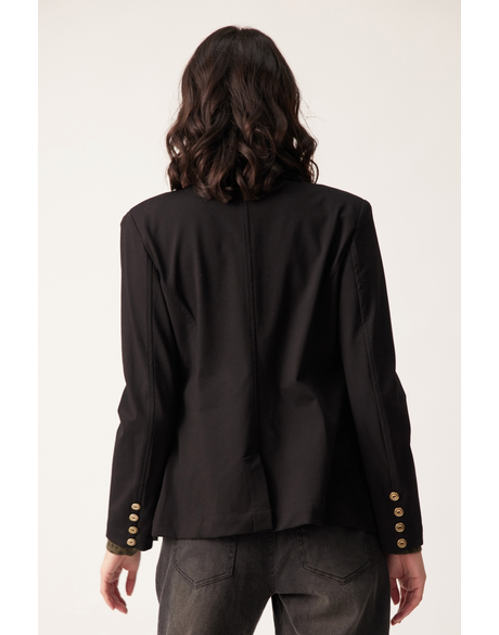 Marnie Stretch Jacket (Black) - Jackets / Coats : Just Looking - Lemon ...