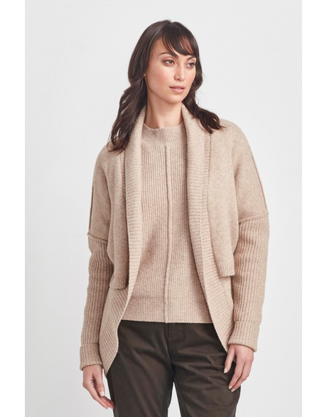 Deliver Cardigan (Oatmeal) - Knitwear : Just Looking - Verge W23