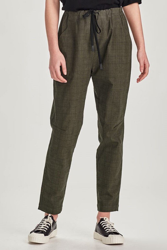Check Emily Jogger (Moss Check) - Pants : Just Looking - Sills W23