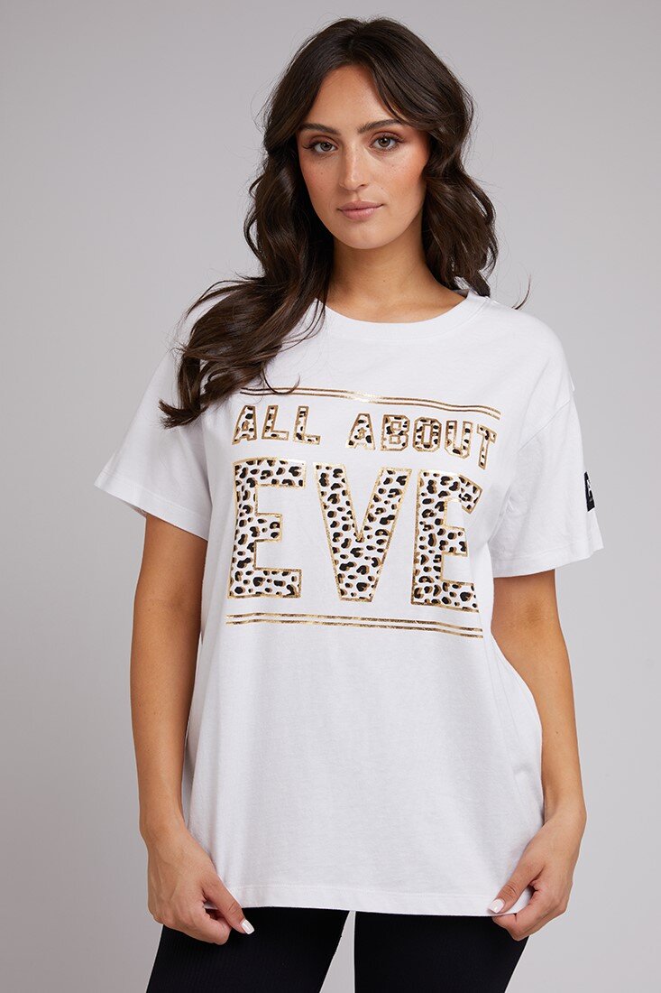 Anderson Patched Tee (White) - Tees : Just Looking - All about Eve W23 ...