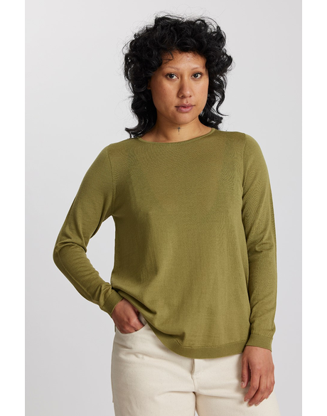 Merino Swing Sweater (Sap) - Knitwear : Just Looking - Standard Issue ...