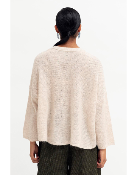 Agna Sweater (ecru) - Knitwear : Just Looking - Elk W23
