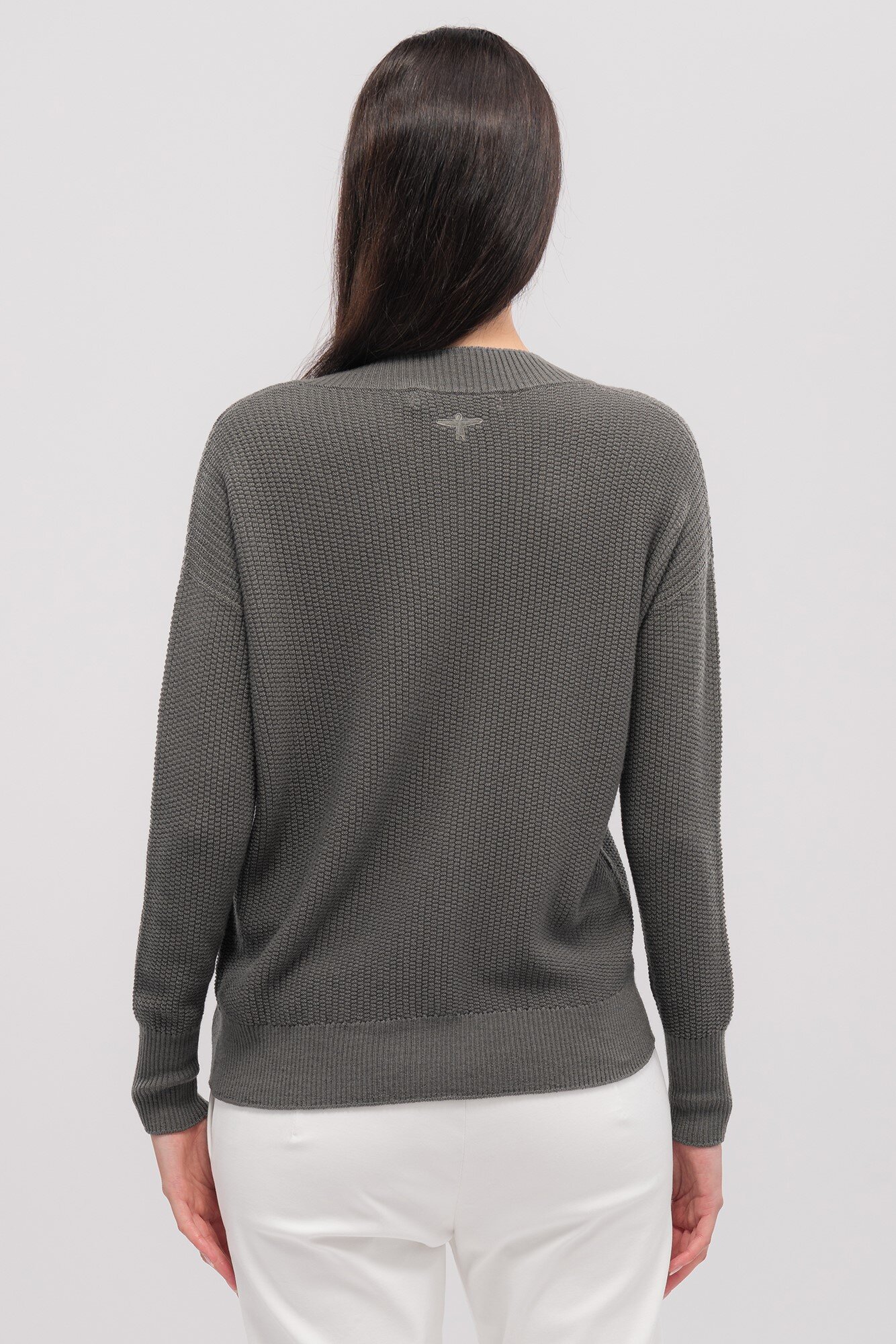 Leora V Sweater (Bay Leaf) - Knitwear : Just Looking - Untouched World W23