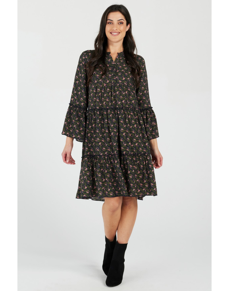 Ella Dress (Greenery) - Dresses : Just Looking - Zafina W23 SALE 25%