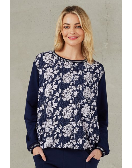 Jayden Top (Snowflower/Ink) - Tops : Just Looking - Et Alia W23 SALE 25%