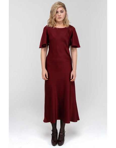 Tea Dress (Garnet) - Dresses : Just Looking - Carlson W23 SALE 25%