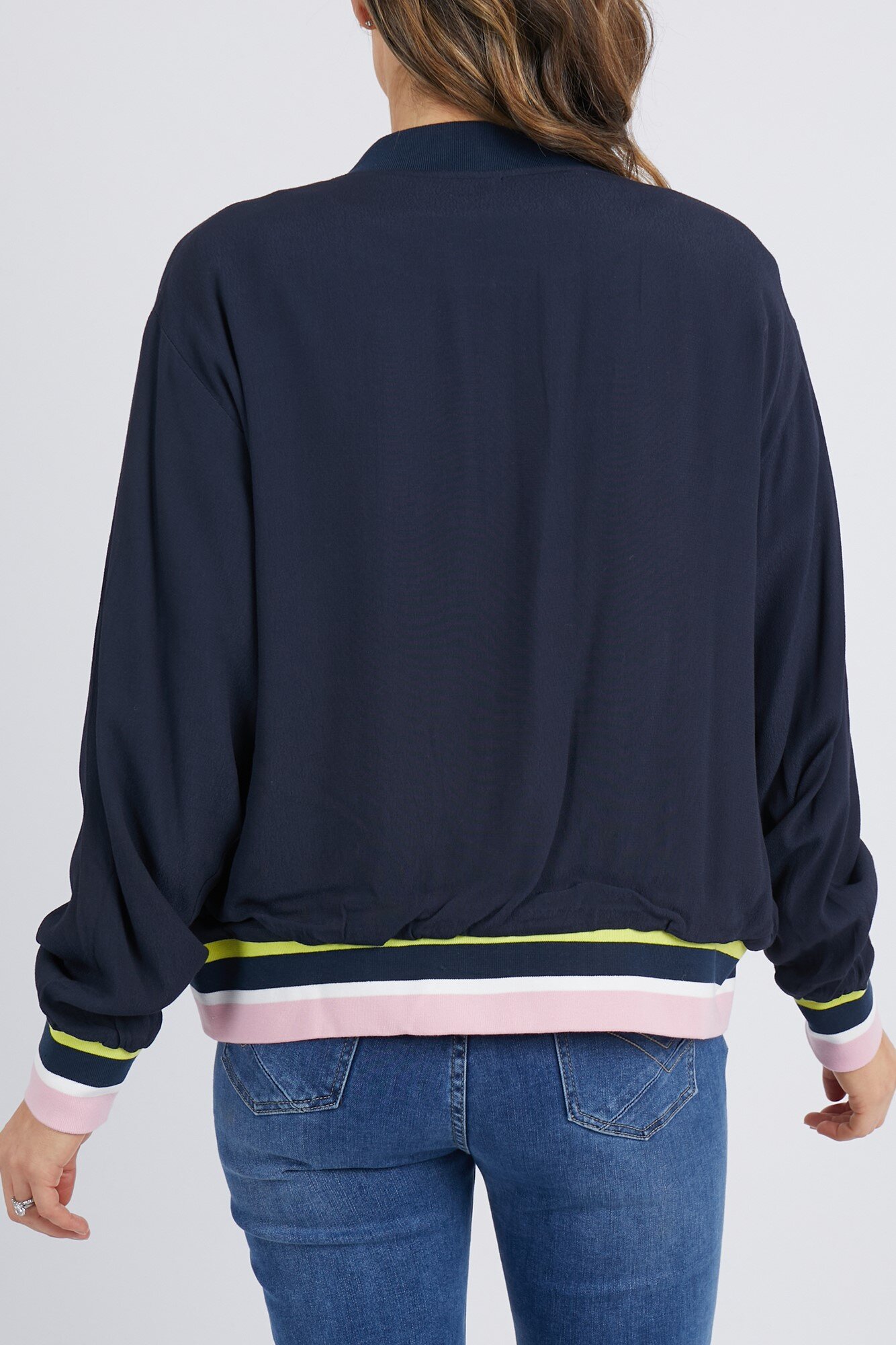 Elke Bomber Jacket (Dark Sapphire) - Jackets / Coats : Just Looking ...