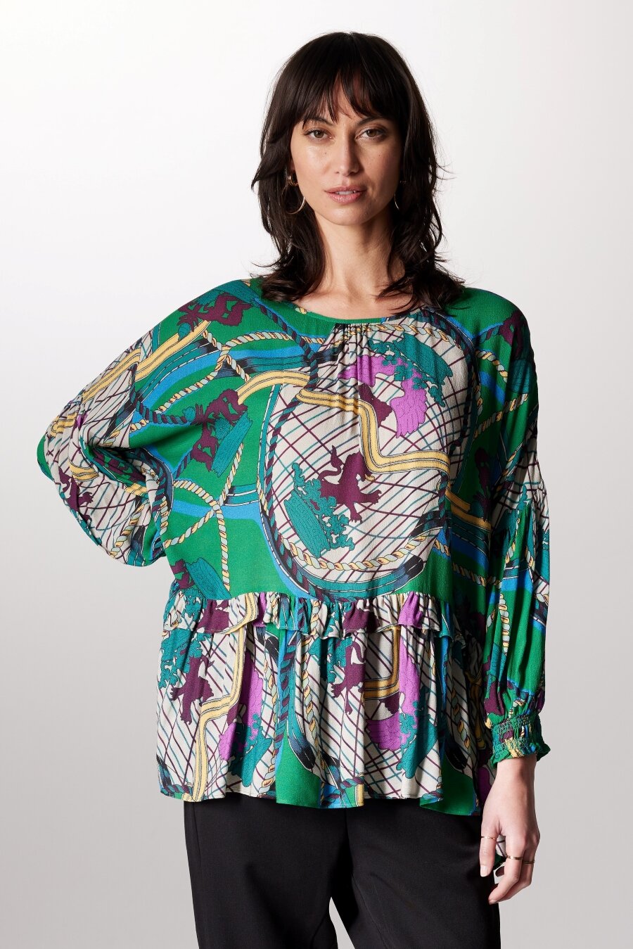 Royalty Top (Print) - Tops : Just Looking - Design Nation W23 SALE 25%