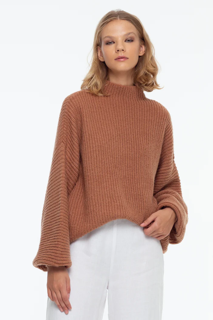 Amy Sweater (Camel) - Knitwear : Just Looking - BLAK W23 SALE 25%