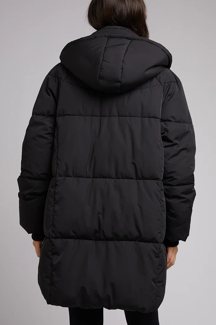 Remi Luxe Midi Puffer (Black) - Jackets / Coats : Just Looking - All about Eve W23 W24SALE