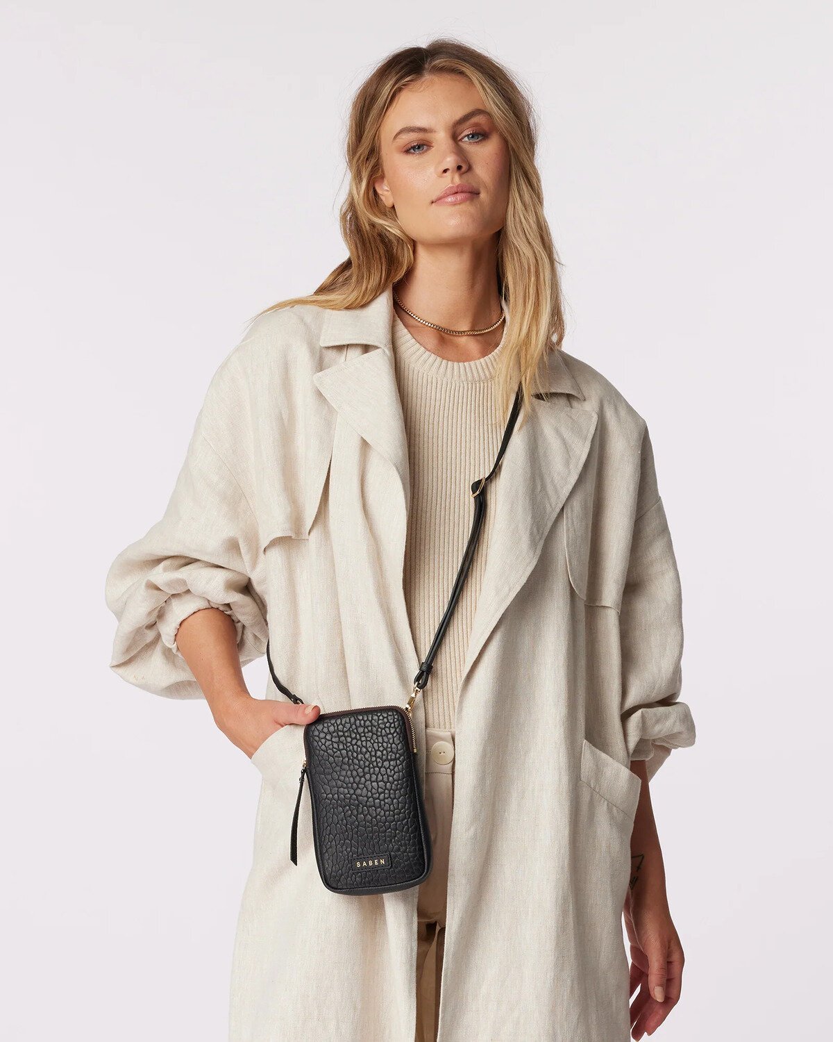 Nikko Phone Sling (Black) - Bags & Wallets : Just Looking - Saben Core