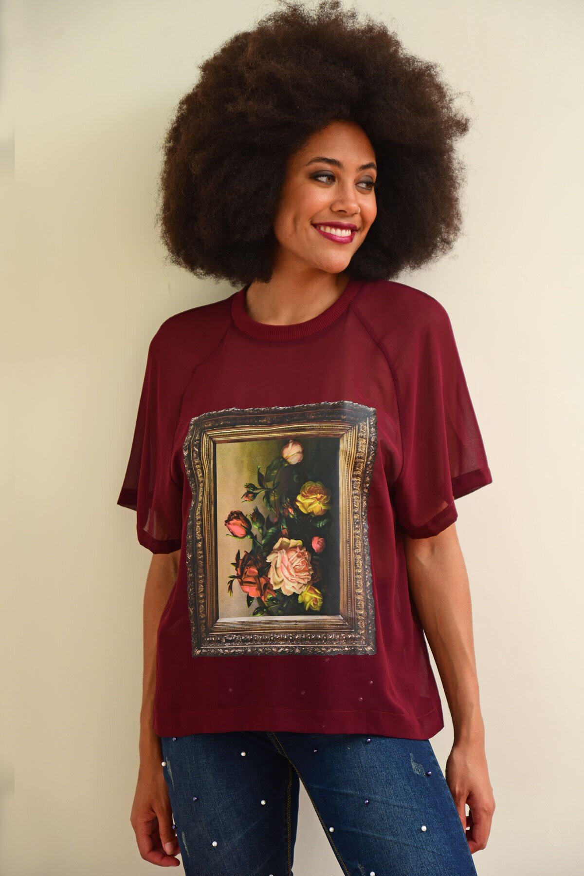 Picture Perfect Top (Wine) - Tops : Just Looking - Curate W23
