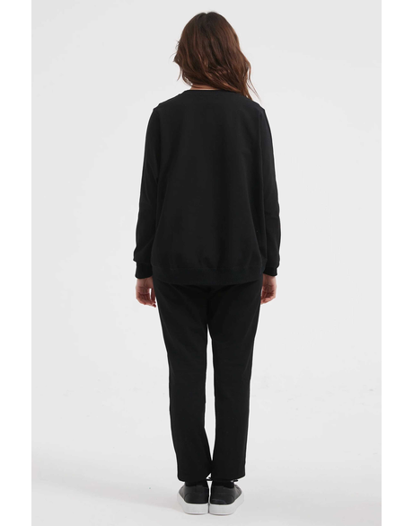 Weekend Circle Crew (Rose Gold/Black) - Sweaters : Just Looking ...