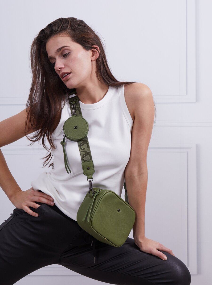 Hayley Crossbody Bag (Olive) - Bags & Wallets : Just Looking - AG47 Core