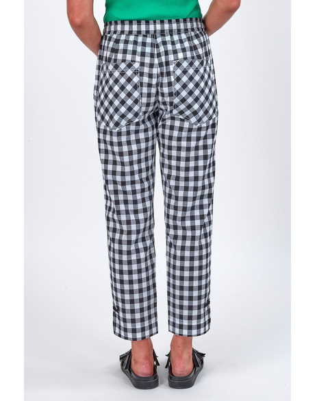 Checker Pant (Black Check) - Pants : Just Looking - Knewe S23