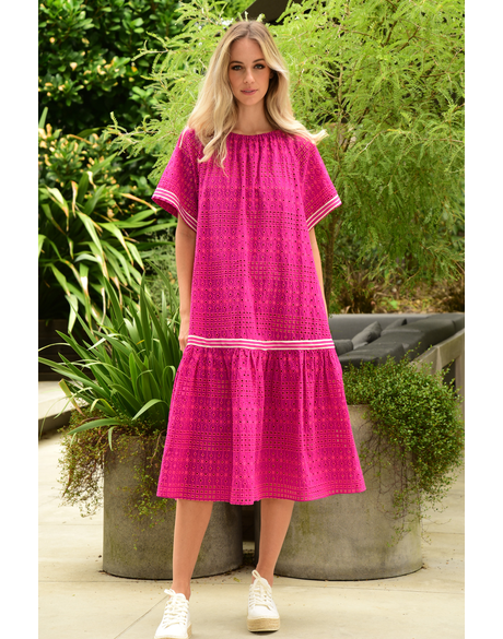 Solar Power Dress (Raspberry) - Dresses : Just Looking - Cooper S23 SALES23