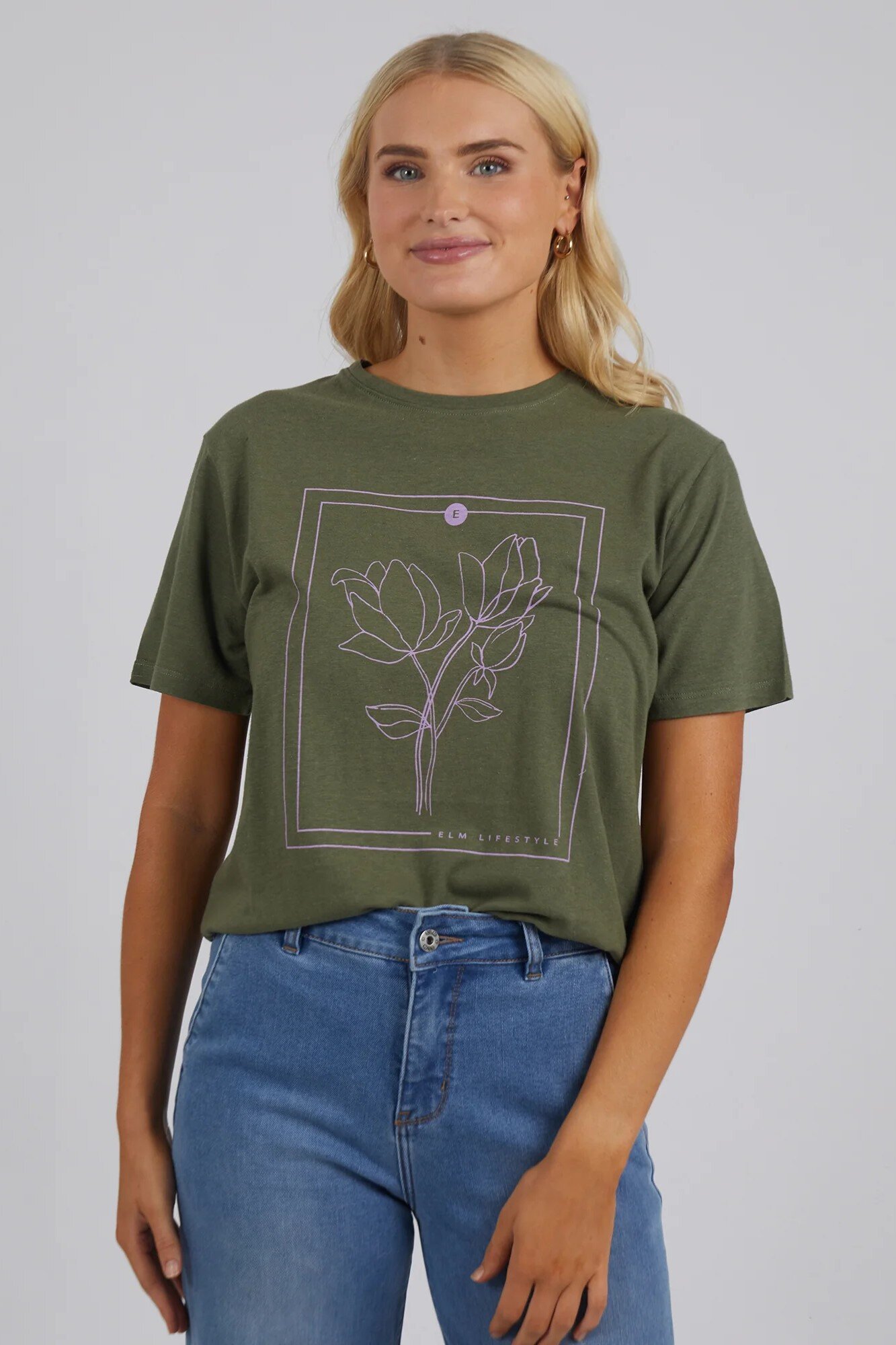 Laurel Tee (Clover) - Tees : Just Looking - Elm S23