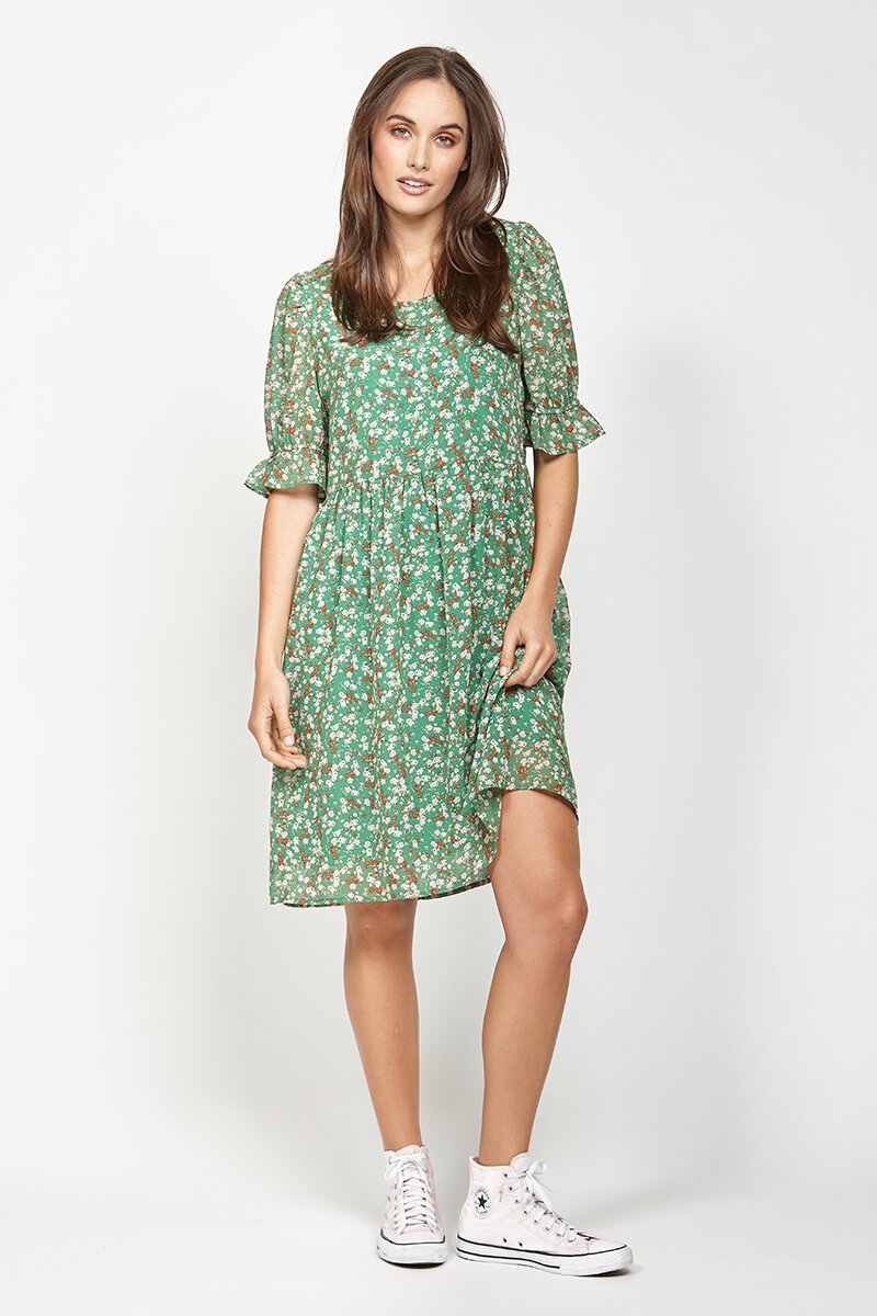 Porto Dress (Green) - Dresses : Just Looking - Ketz-Ke S23 SALES23
