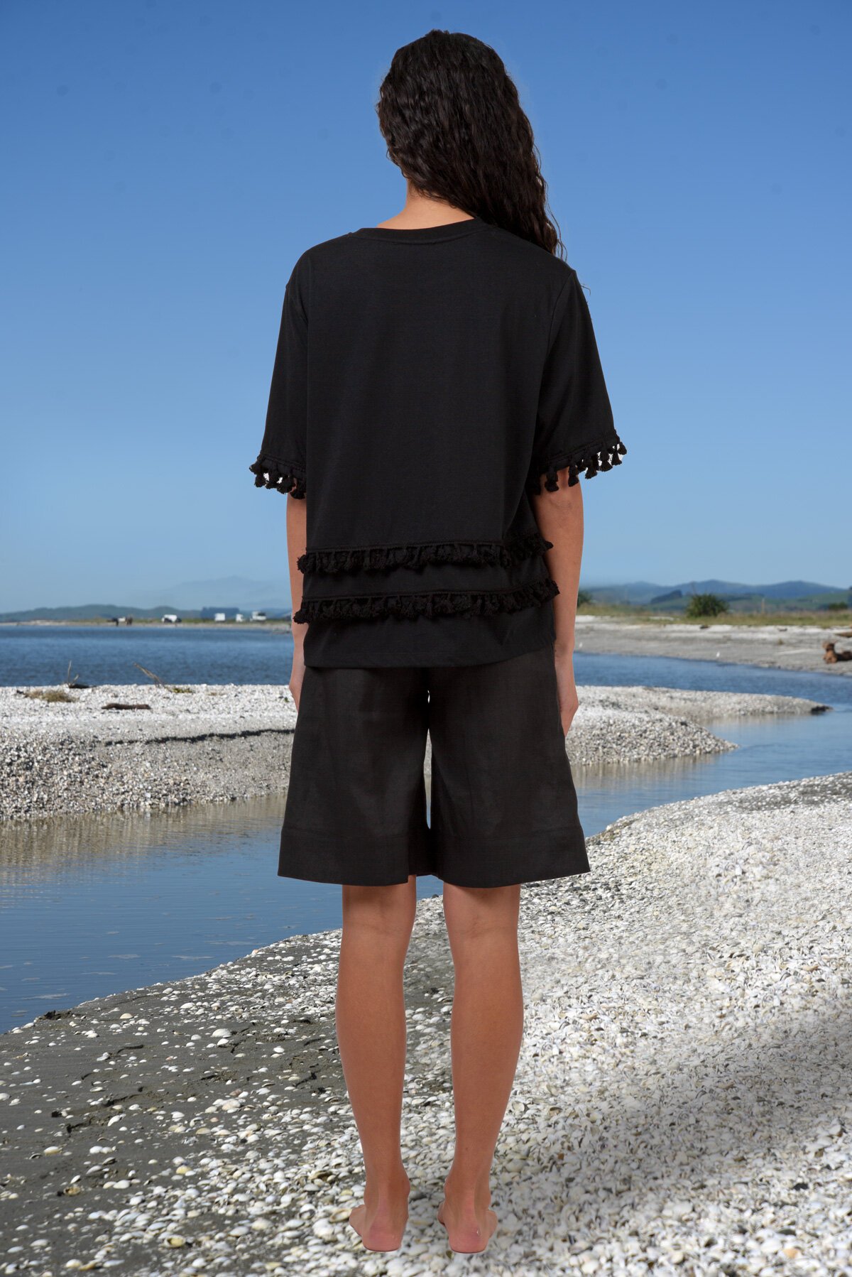 Short Cut Short (Black) - Shorts : Just Looking - Curate S23 SALES23