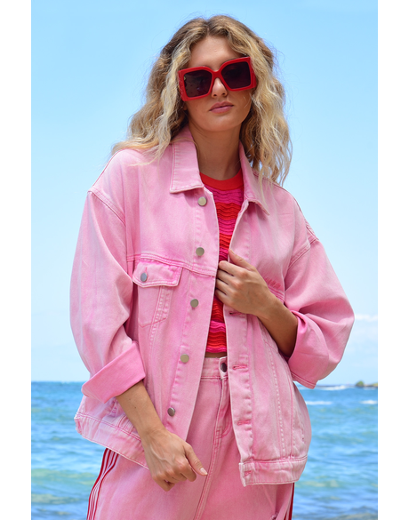 Oversized Mode Jacket (Pink) - Jackets / Coats : Just Looking - Cooper S23