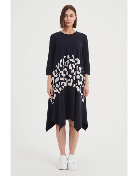 Deep Panel Combi Dress - Dresses : Just Looking - Tirelli W24 S24SALE