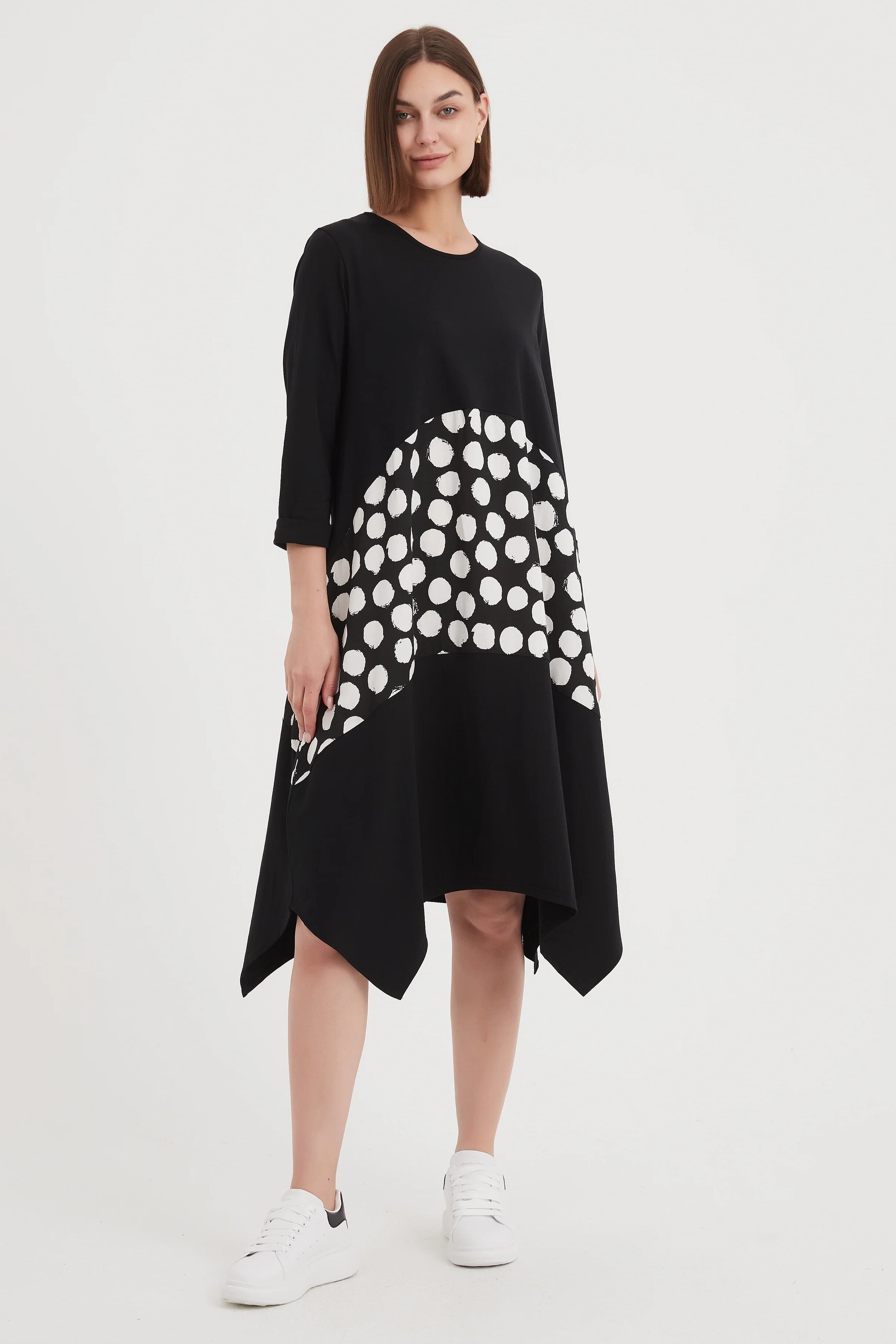 Deep Panel Combi Dress - Dresses : Just Looking - Tirelli W24