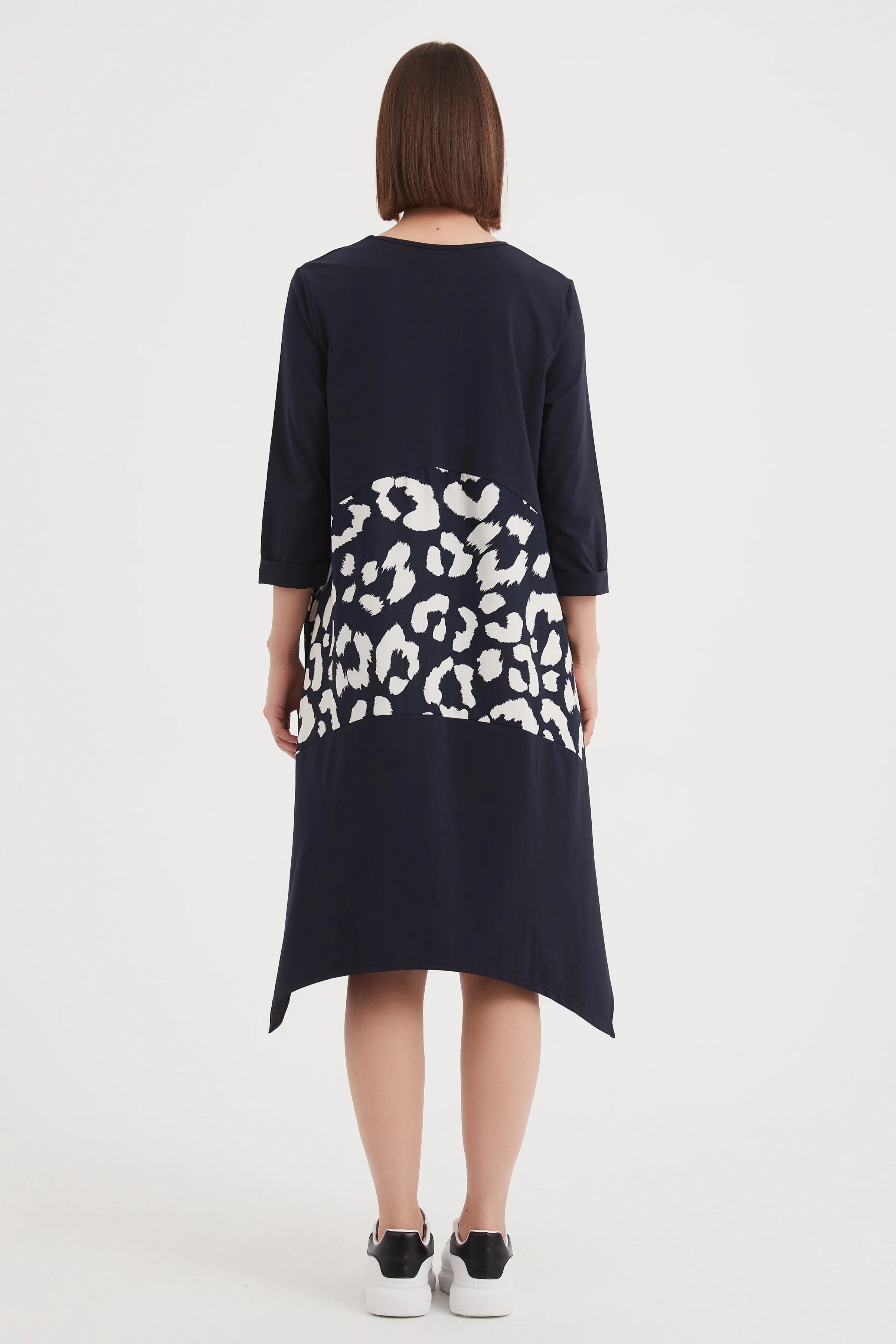 Deep Panel Combi Dress - Dresses : Just Looking - Tirelli W24 S24SALE