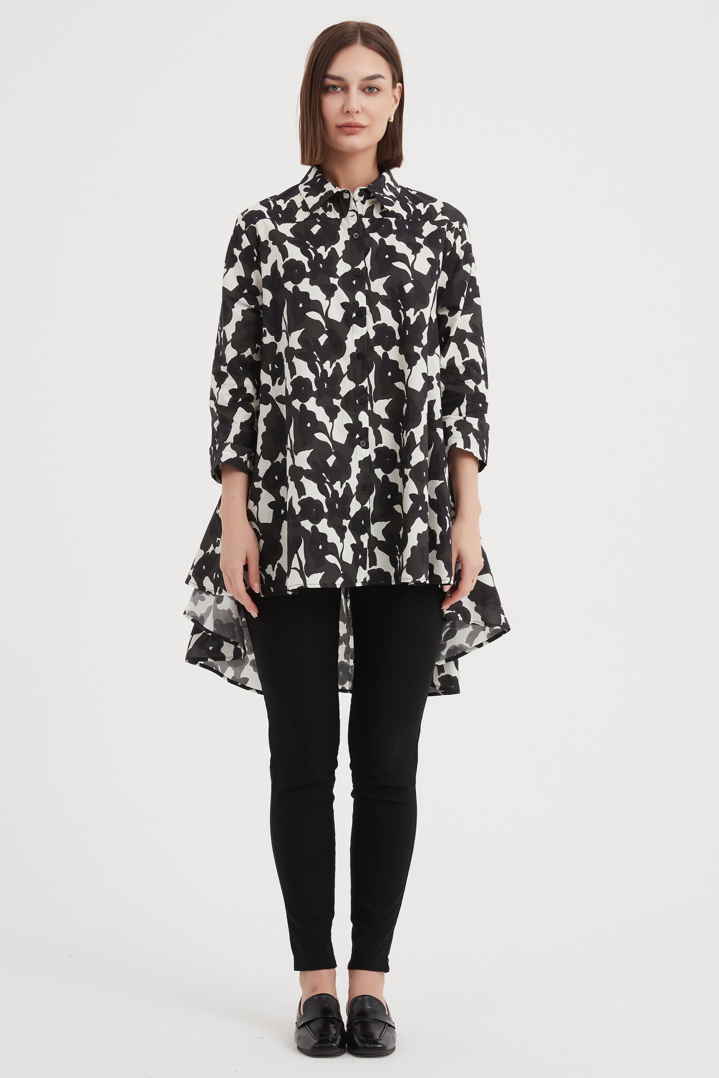 Print Swing Back Shirt - Tops : Just Looking - Tirelli S24