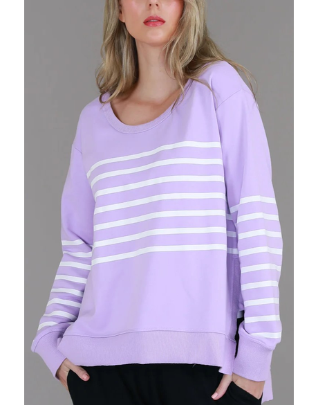 Sarah Stripes Sweater - Sweaters : Just Looking - 3rd Story W24 W24SALE