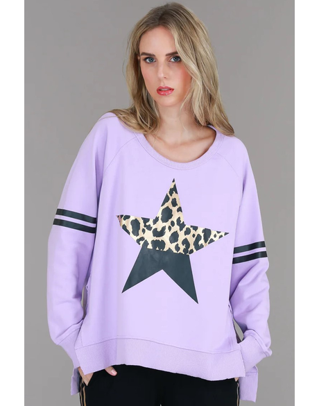 Ginger Leopard Slice Star Sweater - Sweaters : Just Looking - 3rd Story W24
