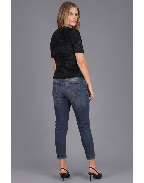 Short Sleeve Little Star Sweater - Tops : Just Looking - Storm S24 S24SALE