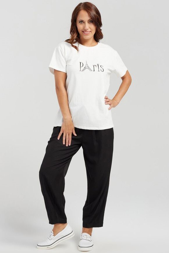 Addison Tshirt (White) - Tops : Just Looking - Seduce S24