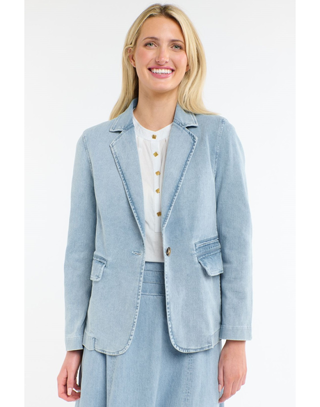Denim Blazer - Jackets / Coats : Just Looking - 365 Days S24 S24SALE
