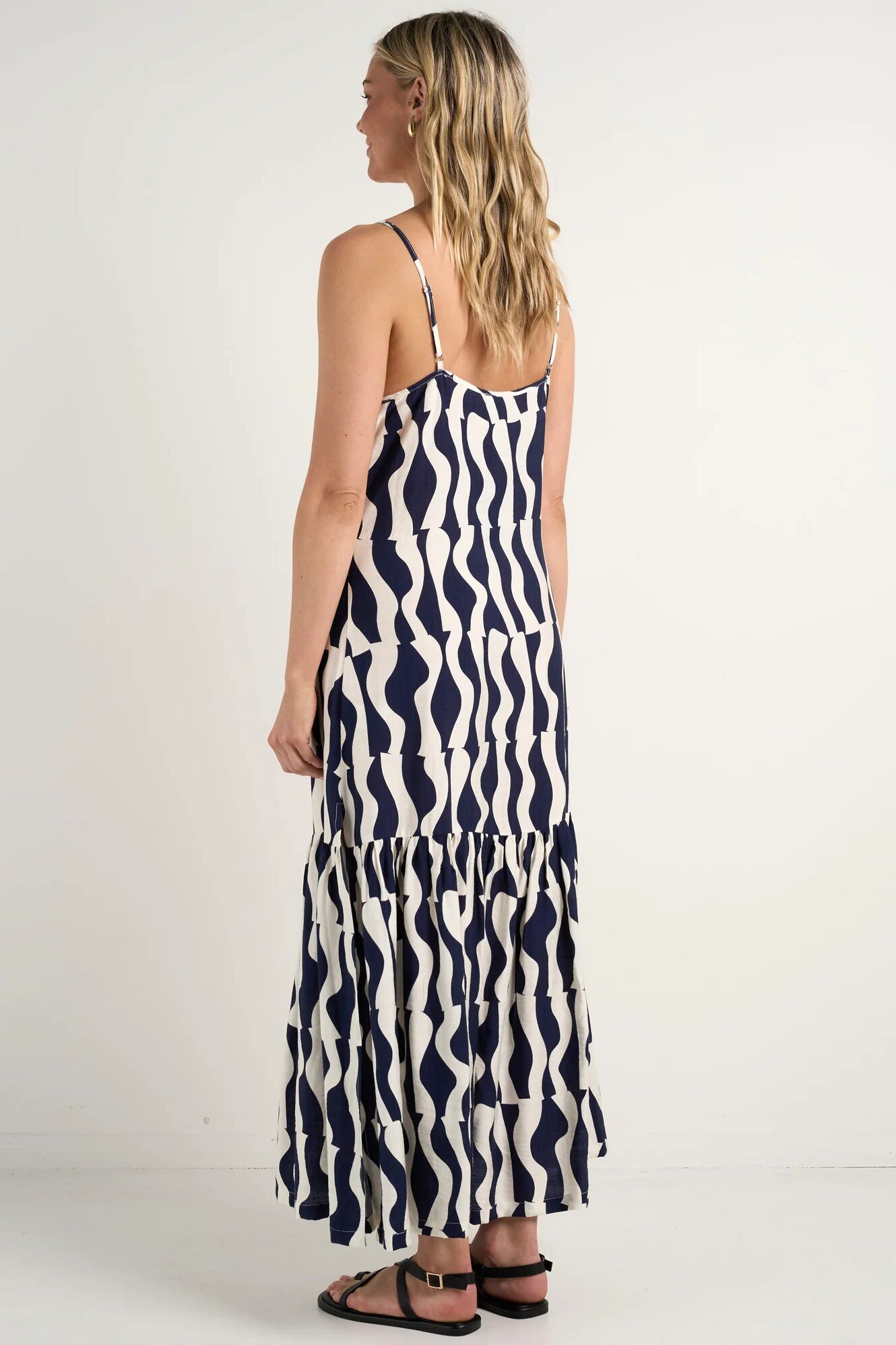 Relax Strappy Tiered Midi Dress - Dresses : Just Looking - Among the ...